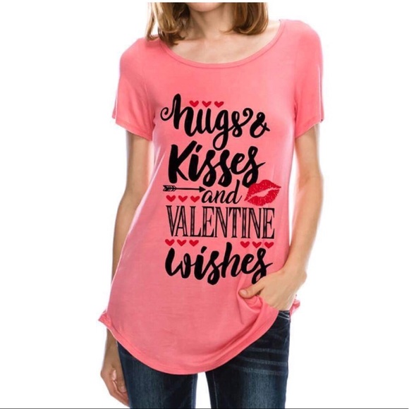 zutter usa | Tops | Hugs And Kisses Valentines Tops | Poshmark